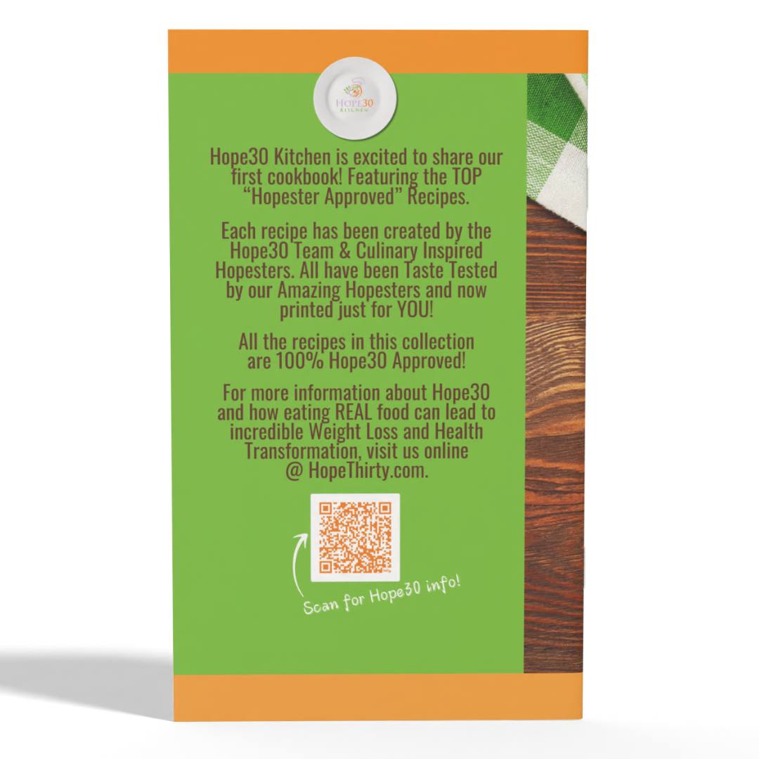 Hope30 Kitchen Cookbook "Hope30 Favorites" Winter 2024 – Hope Essentials